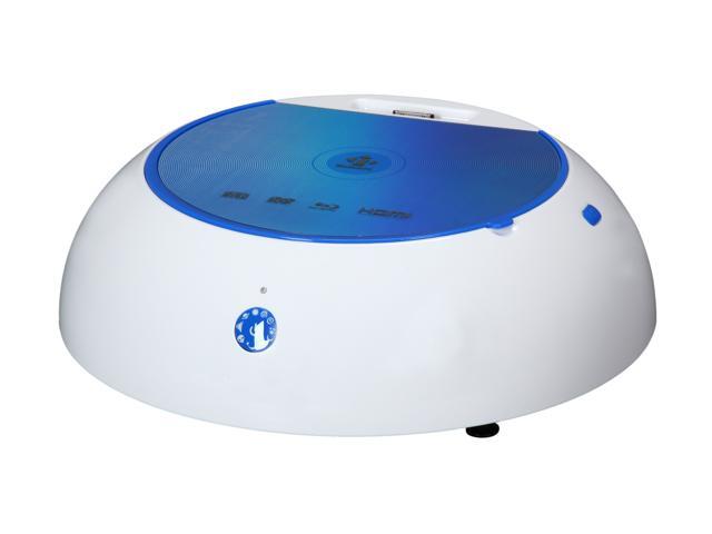 nMEDIAPC White & Blue Acrylic / Plastic HTPC 1080i Mini ITX Fanless ...