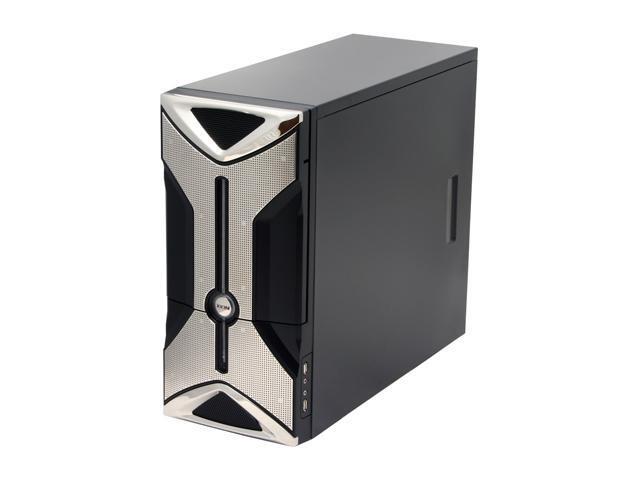 XION Onyx XON-301 Black Computer Case with Stylish LED Power switch and ...