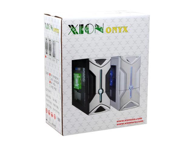 XION Onyx XON-301 Black Computer Case with Stylish LED Power switch and ...