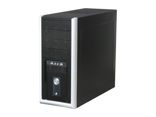 XION XON-160PCB Black Steel ATX Mid Tower Computer Case with 500 Watt ...