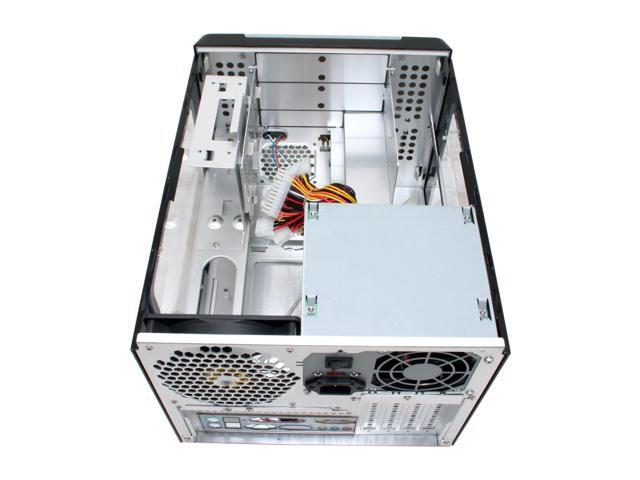 JPAC 901Black/Silver Aluminum MicroATX Media Center Computer Case 550W ...