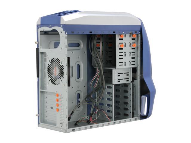 JPAC AUBLUE Blue / Silver Computer Case - Newegg.com