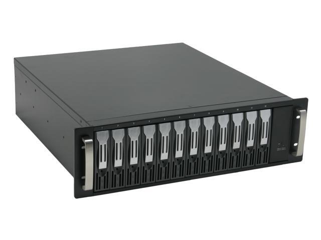 Open Box: NORCO DS-1210 Black 3U Rackmount 12 bay Rackmount Firewire ...