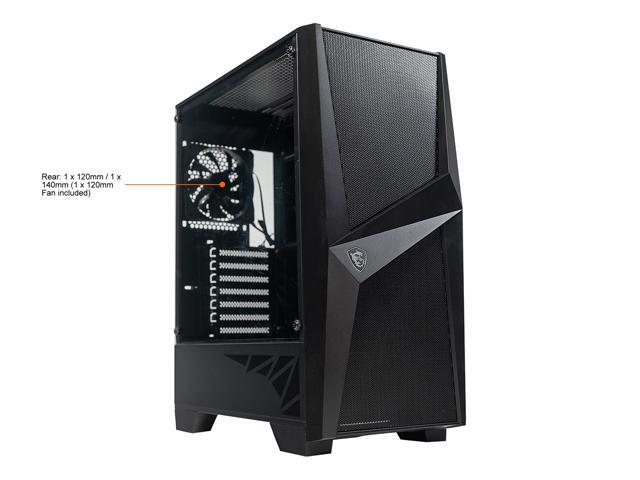 MSI MAG FORGE 100M LITE Black Computer Case - Newegg.com