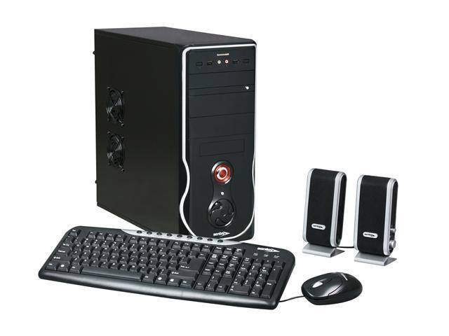 SENTEY Classic 1399 Mid Tower w/PSU+Kbrd/Mouse/Spkr SECC .7mm 4x USB ...