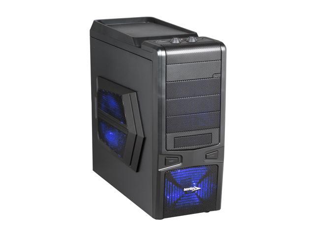 Sentey Extreme Division GS-6060 Plus Sandy Matte Black Computer Case ...