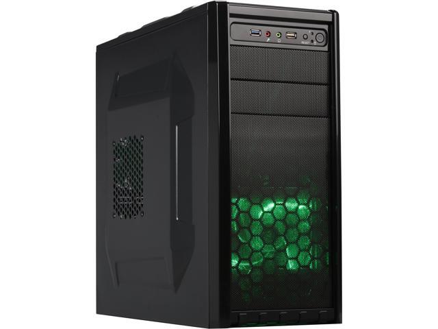 DIYPC Gamemax08-G Black / Green Computer Case - Newegg.ca