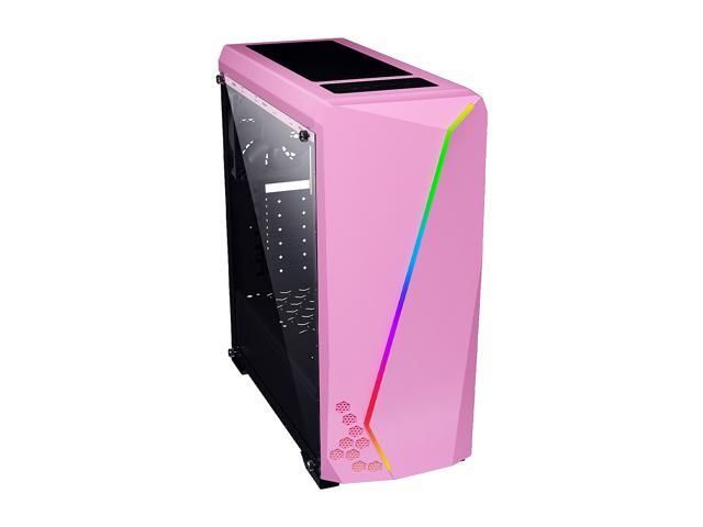 DIYPC S2-PINK-RGB Pink Computer Case - Newegg.ca