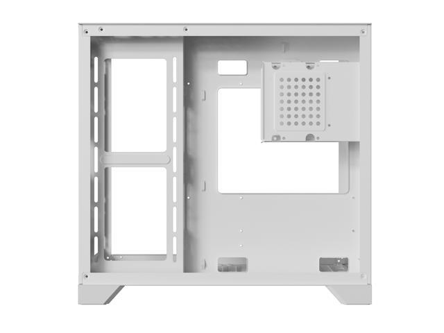 DIYPC ARGB-Q3-W White USB3.0 Tempered Glass Micro ATX Gaming Computer ...