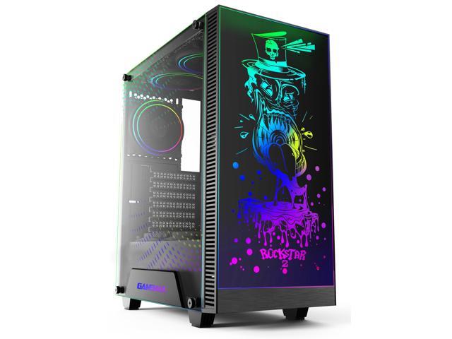 Gamemax RockStar 2 Black USB3.0 Tempered Glass ATX Mid Tower Gaming ...