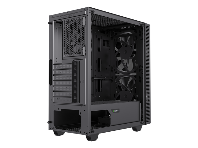 Gamemax Black Hole Black USB3.0 Tempered Glass ATX Mid Tower Gaming ...