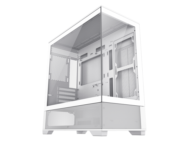 GAMEMAX VISTA MW White USB3.0 Micro-ATX Tower Tempered Glass Computer ...