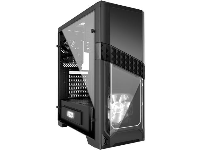AZZA Titan CSAZ-240 Black SECC Tempered Glass/Steel ATX Mid Tower ...