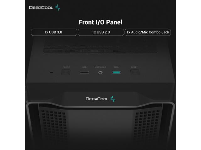 DeepCool CC560 Mid-Tower ATX PC Case, 4x Pre-Installed 120mm LED Fans ...