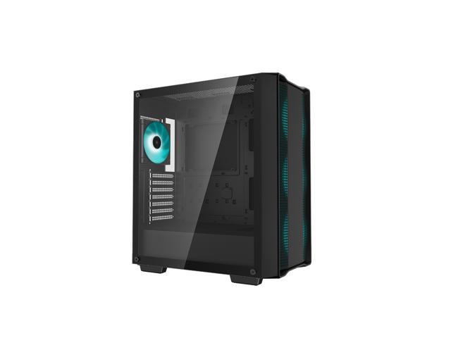 DeepCool CC560 V2 Mid-Tower ATX PC Case, 4x Pre-Installed 120mm LED ...