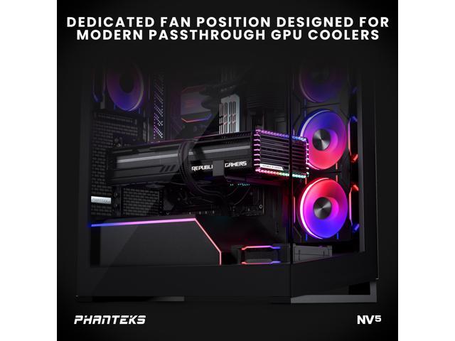 Phanteks NV5, Showcase Mid-Tower Chassis, High Airflow Performance, Integrated D/A-RGB Lighting ...