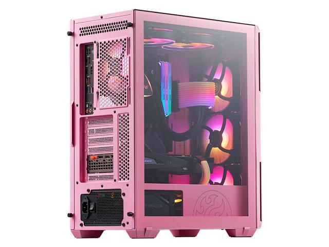 XPG Starker Air STARKERAIR-PKCUS Pink ATX Mid Tower Computer Case ...