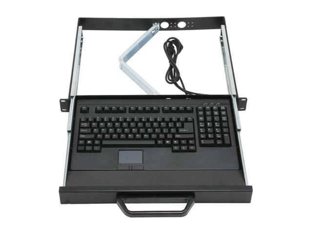 NORCO PIK-230B 1U Rackmount Keyboard Drawer with Touch Pad - Newegg.com