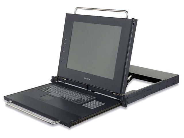 BELKIN F1DC100P Black 1U Rackmount 15" LCD Rack-Mount Console - Newegg.com