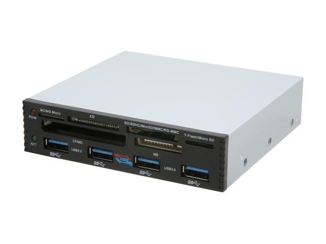 4-port PCI-e Interface USB 3.0 Bay Hub with 6-slot Card Reader - Newegg.com