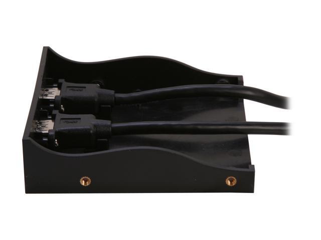 USB 3.0 2-Port Front Panel Module with Black Faceplate - Newegg.com