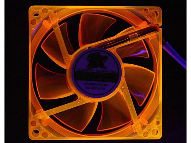 LOGISYS Computer LT402UVOR Orange LED Cooling Fan - Newegg.com