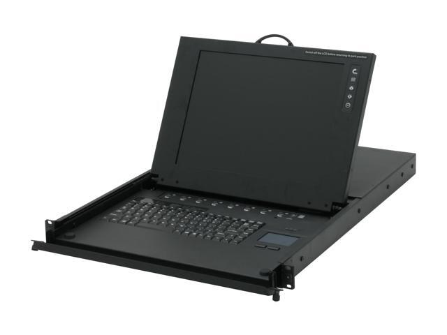 AXIOMTEK AX7115AT8-ACN Black 1U Rackmount Rackmount 15” LCD with ...