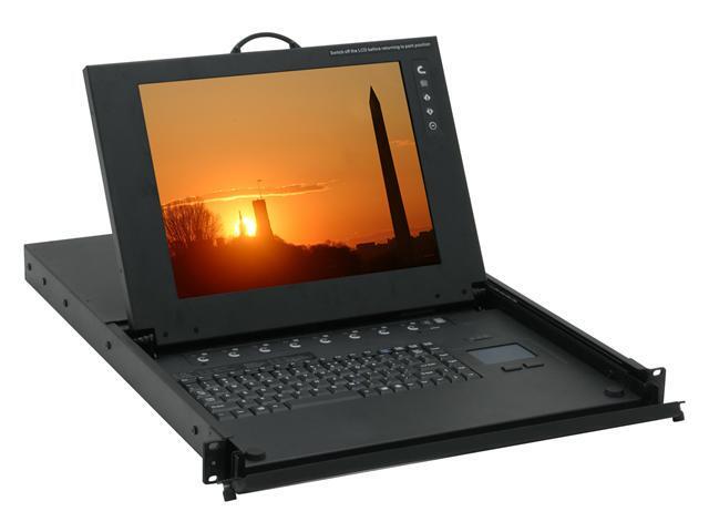 AXIOMTEK AX7115AT8-ACN Black 1U Rackmount Rackmount 15” LCD with ...