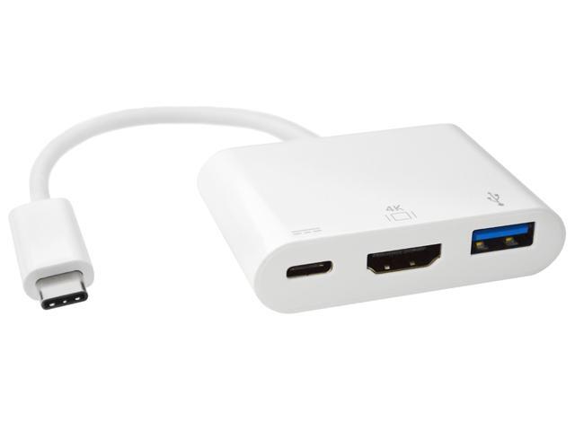 DAT 6034D USB 3.1 Type C to Type C + HDMI + USB 3.0 A Adapter Cable ...