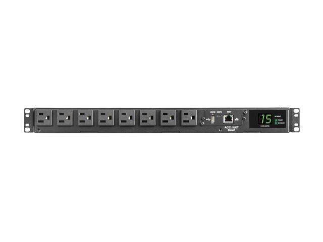 Tripp Lite PDU ATS/Monitored 120V 1.44kW 15A 8 5-15R Dual 5-15P 12ft ...
