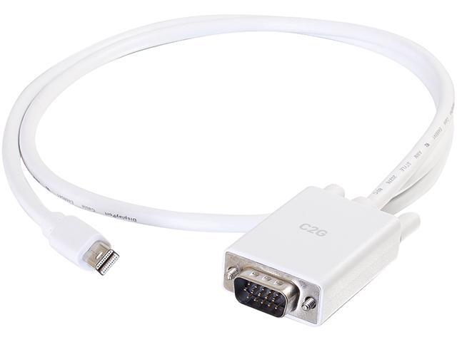 C2G Model 54680 6 ft. Mini DisplayPort Male to VGA Male Active Adapter ...