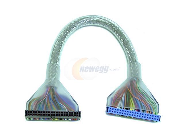 COOLMAX 12" Ultra ATA-133 IDE Round Cable Transparent SILVER - Newegg.com