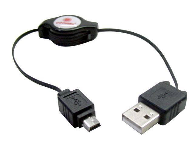 COOLMAX 53105 Retractable USB Cable, AM/Mini 5 Pin Male - Newegg.com