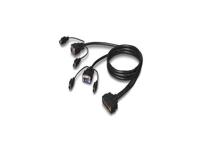 BELKIN 10 ft. OmniView ENTERPRISE Series Dual-Port KVM Cable, PS/2 ...