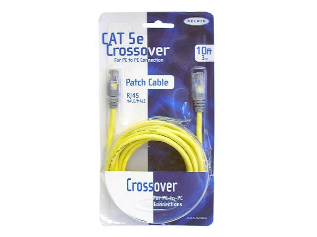 Belkin A3X126-10-YLW-M 10 ft. CAT5e Crossover Patch Cable - Newegg.ca