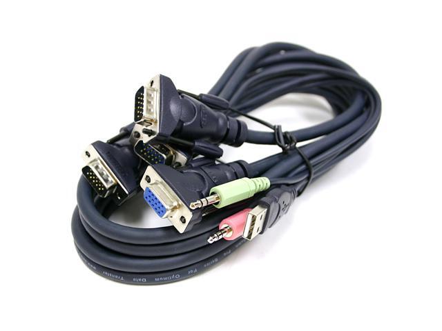 BELKIN 6 ft. OmniView KVM Cables for SOHO Series with Audio, USB/Dual ...
