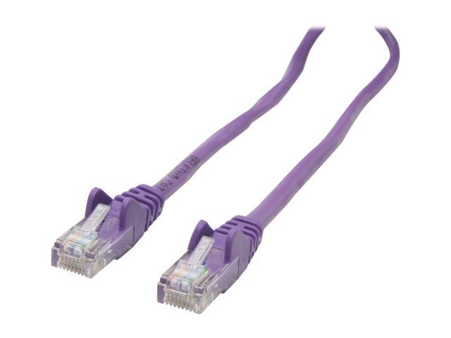 Belkin A3L791-05-PUR-S 5 ft. Patch Cable CAT5e Snagless RJ-45M / RJ-45M ...