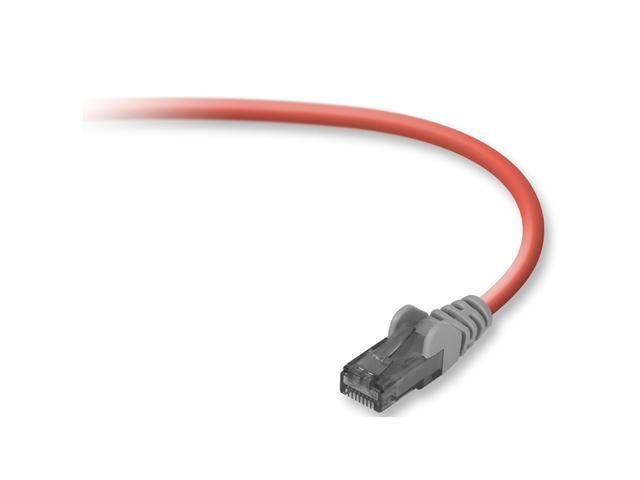 Belkin A3X189-25-RED-S 25 ft. RJ45(M-M) CAT6 SNAGLESS XOVER CABLE ...