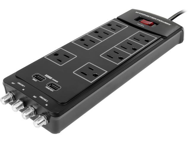 MONSTER 121828-00 (MP EXP 800 AVU) 6 ft. 8 Outlets 1440 Joules Extreme ...