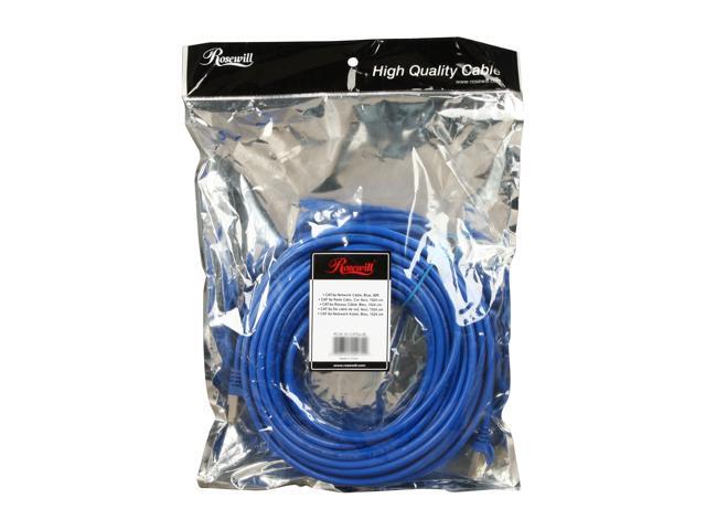 Rosewill RCW-50-CAT6a-BL 50 ft. Twist Pair (STP) Enhanced 550MHz ...