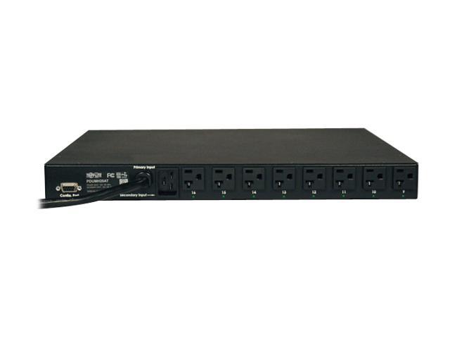 Tripp Lite Metered PDU with ATS, 1.9 kW Single-Phase 120V (16 x 5-15 ...