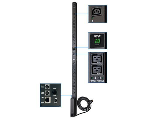 Tripp Lite PDUMV20HVNET Switched 0U Single-Phase Power Distribution ...