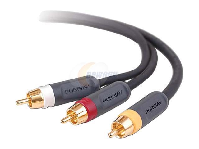 BELKIN PURE AV Model AV22102-06 6 feet Composite Video & Audio Cables ...