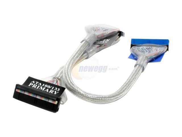 OKGEAR 24" IDE round cable.dual device,Clear Silver - Newegg.com