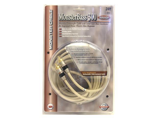 Monster Cable MB300 SW-24 24 FT. MonsterBass 300 Subwoofer Interconnect ...