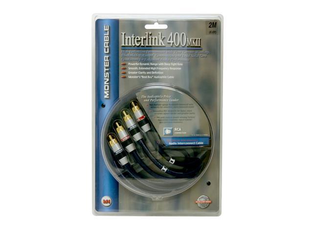 Monster Cable I400MKII-2M 6.6 ft. Interlink 400 MkII Bandwidth Balanced ...