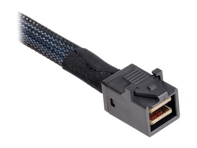 SilverStone 36 Pin Minisas SFF-8643 to Sff 8087 +sideband Cable 0.6M ...