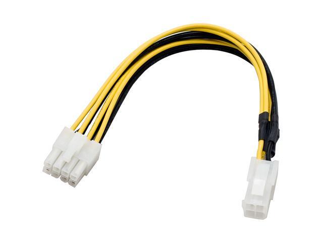 SYBA CL-CAB65014 7 in. 4-Pin Male to 8-Pin Female Power Cable - Newegg.com