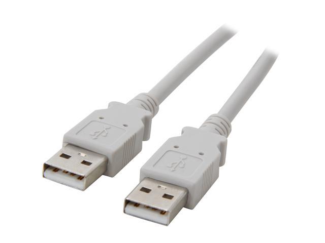Link Depot USB-3-AA 3' USB 2.0 Cable A To A Beige - Newegg.com
