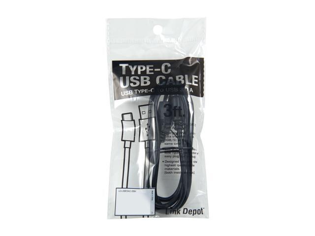 Link Depot LD-USB3AC-3BK USB TYPE-C TO USB3.0 Cable - Newegg.com
